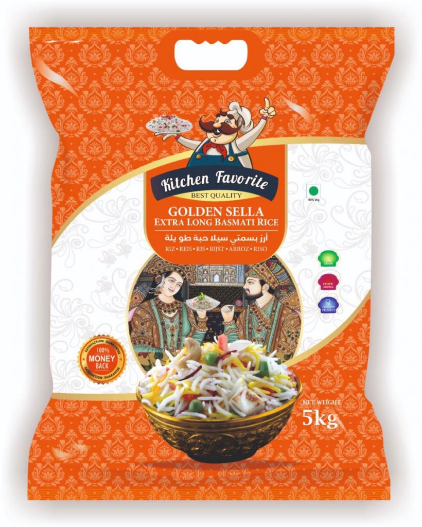 Kitchen Favorite GOLDEN SELLA EXTRA LONG BASMATI RICE 5KG - AUKART.COM.AU